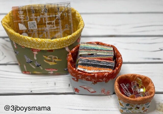 Bitty Bins PDF Sewing Pattern – Fabric Pop