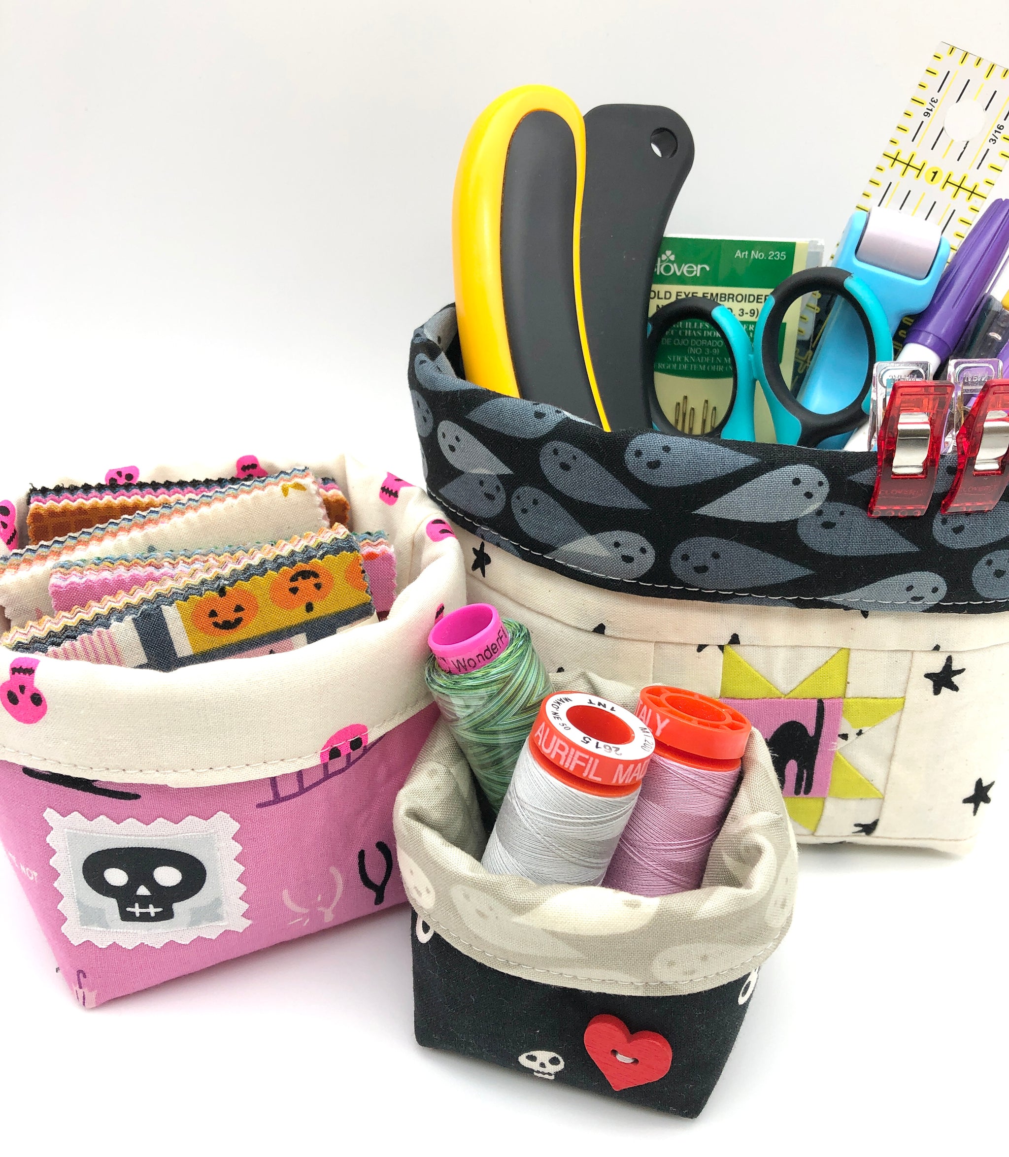 Bitty Bins PDF Sewing Pattern – Fabric Pop